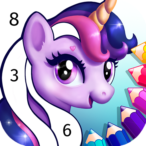 Magic Unicorns Coloring Book by Numbers - App on Amazon Appstore