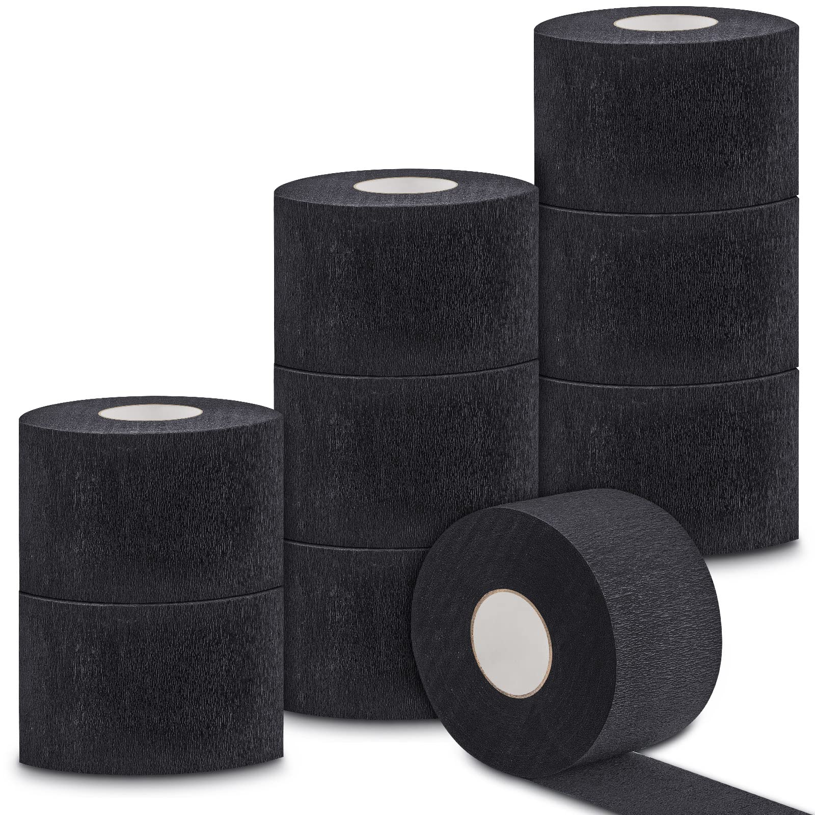 Amazon.com : 1000 Pieces 10 Rolls Disposable Black Barber Neck Strips ...