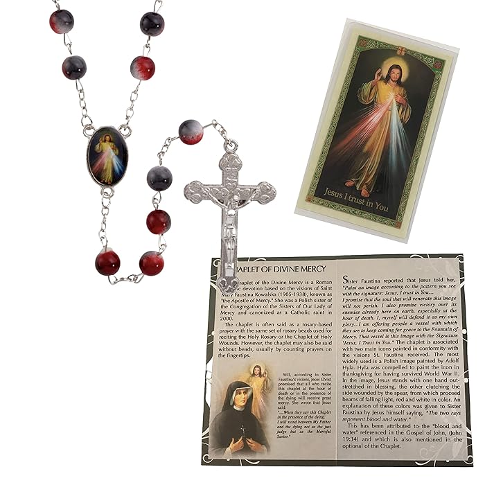 Buy Divine Mercy Chaplet Pamphlet Divine Mercy Prayer Card and Rosary ...