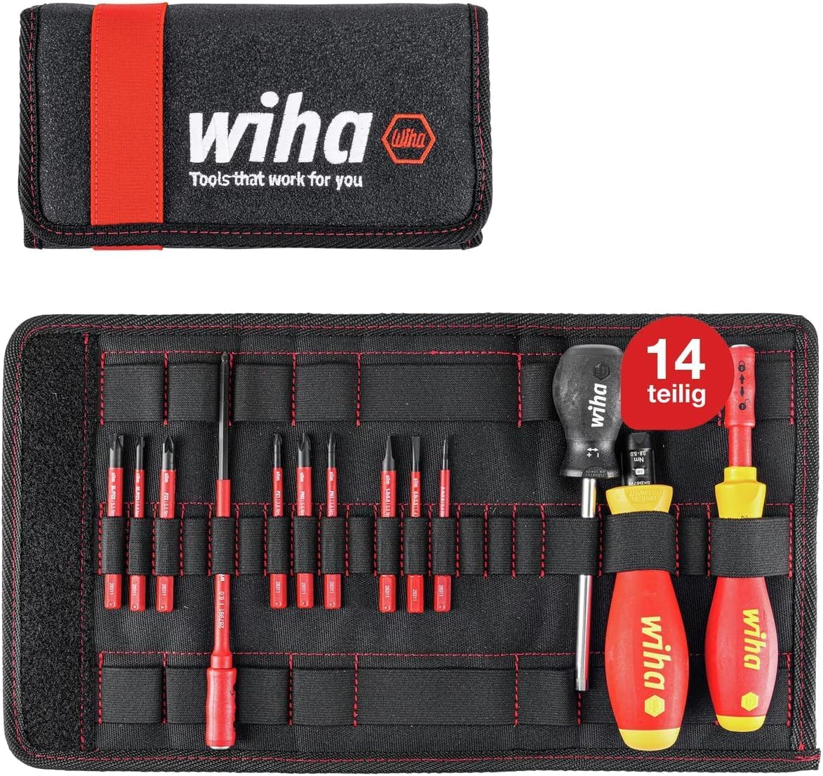 Wiha slimVario 1000VAC Electric Tool Set in Box 31-Piece Set : Amazon ...