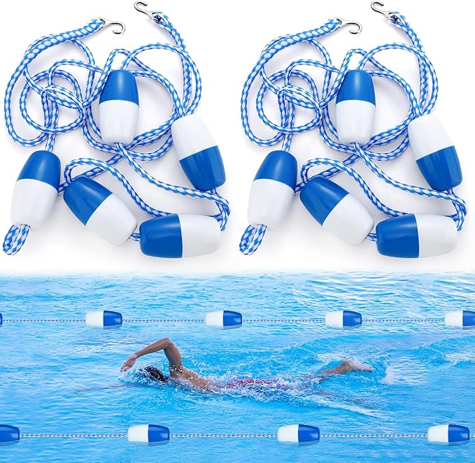 Amazon.com : Honoson 2 Pieces Swimming Pool Safety Rope Float Line ...