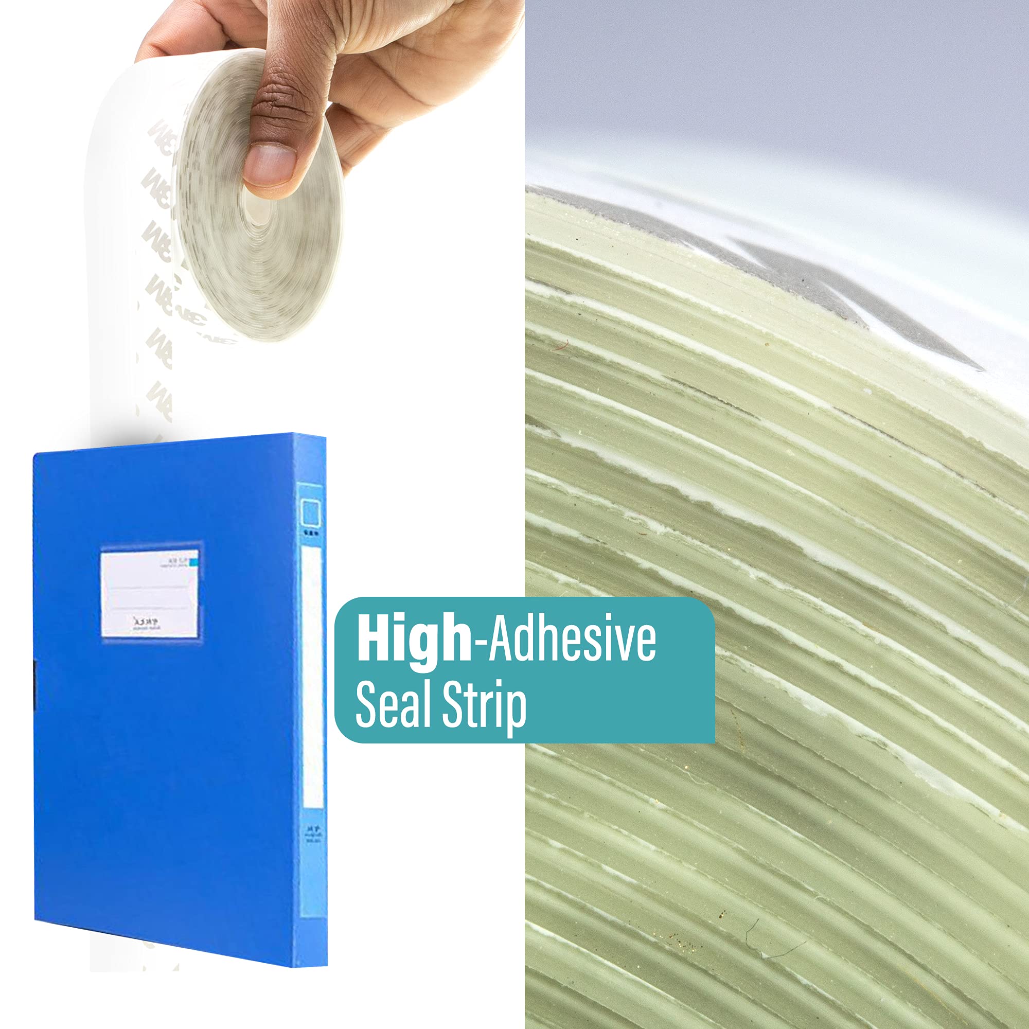 Snapklik.com : 26ft - 35mm Silicone Seal Strip w/Ultra-Strong Adhesive ...