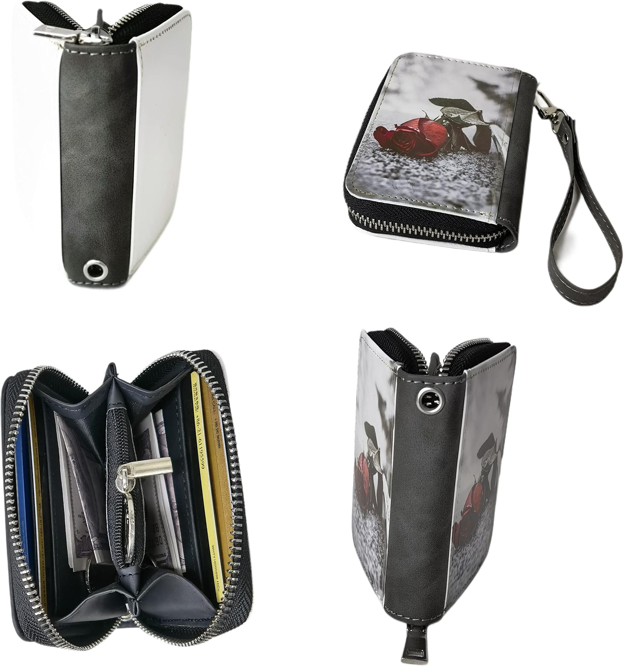 Amazon.com: Sublimation Small Coin purse Women's Wallet Leather Coin ...