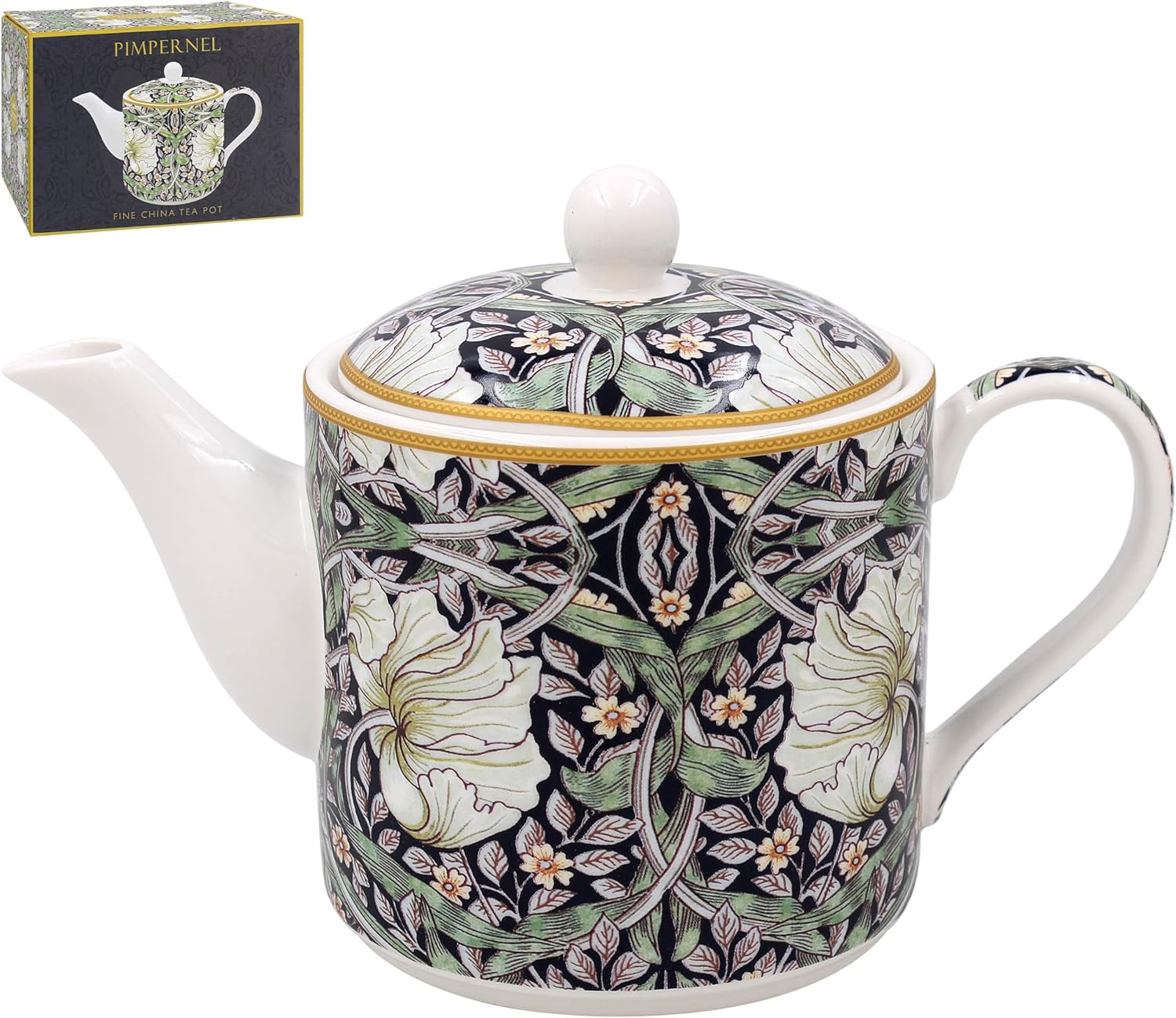 The Leonardo Collection William Morris Pimpernel Teapot for Kitchen ...