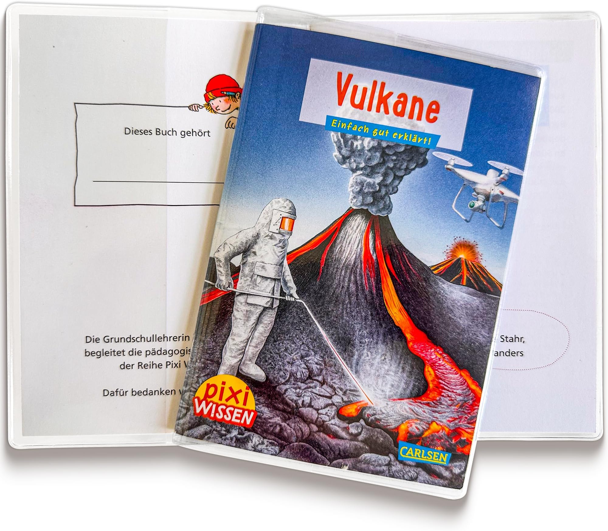 OLGS Hefthülle DIN A5 blanko QUER Format starke PVC Folie transparent ...