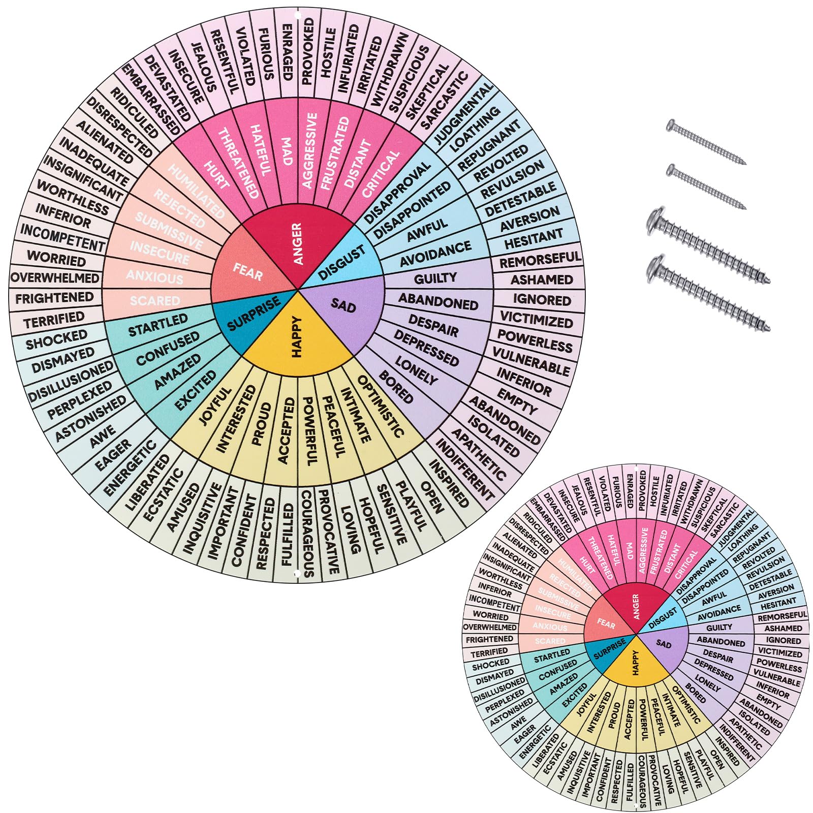 Snapklik.com : Ferraycle 2 Pack Feelings Wheel Aluminum Round Metal ...