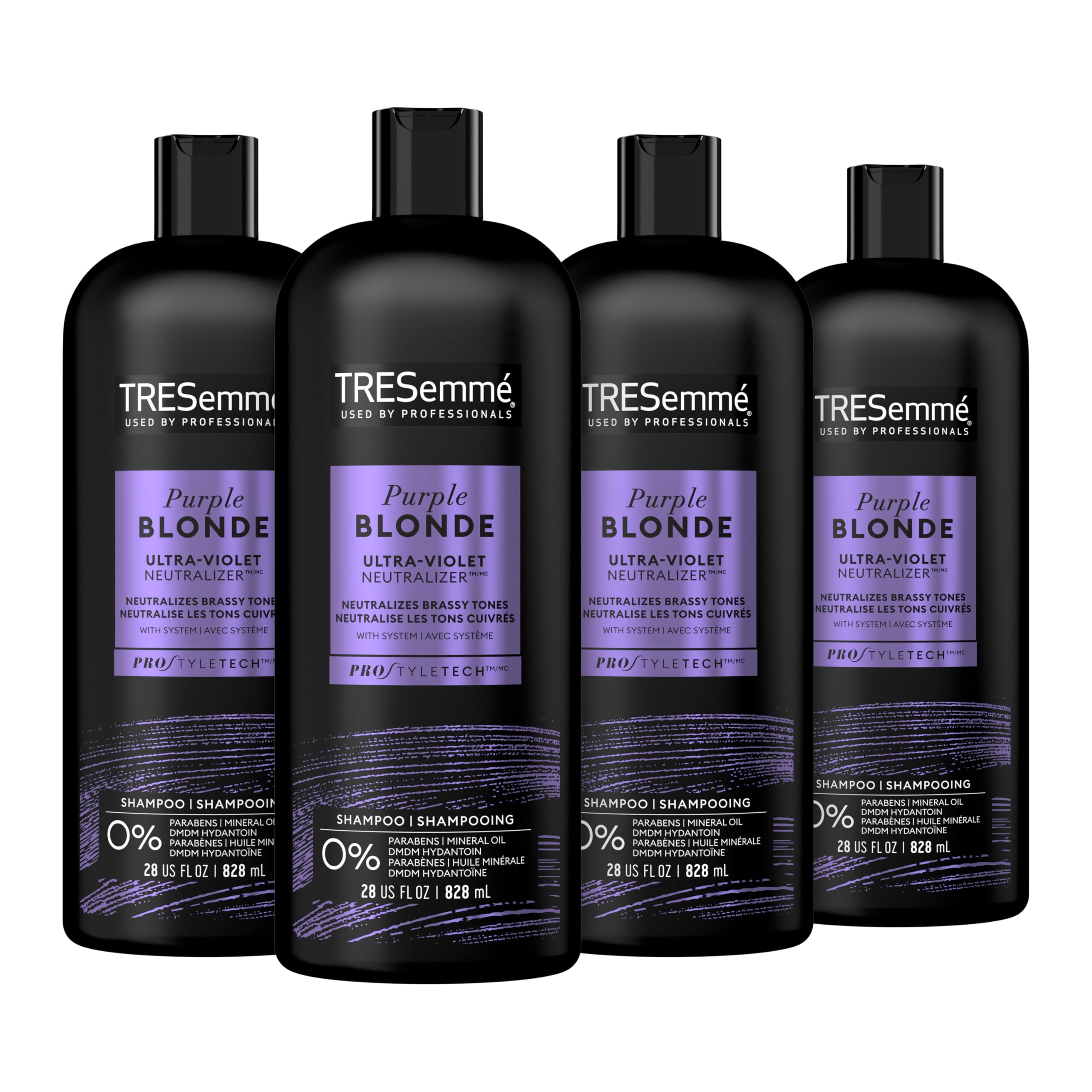 Amazon.com : TRESemme Purple Blonde Shampoo 4 Count For Blonde Hair ...