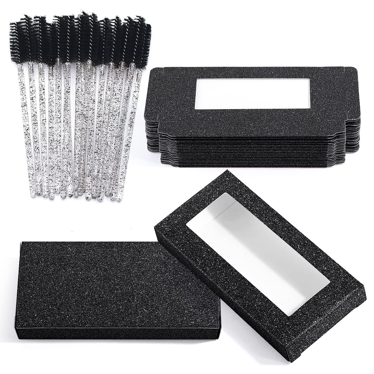 Amazon.com: SiSiMu 40 Pieces Lash Packaging Wholesale Containers 20 ...