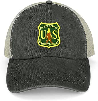 Amazon.com : US Forest Service Bigfoot Baseball Cap Adjustable Denim ...