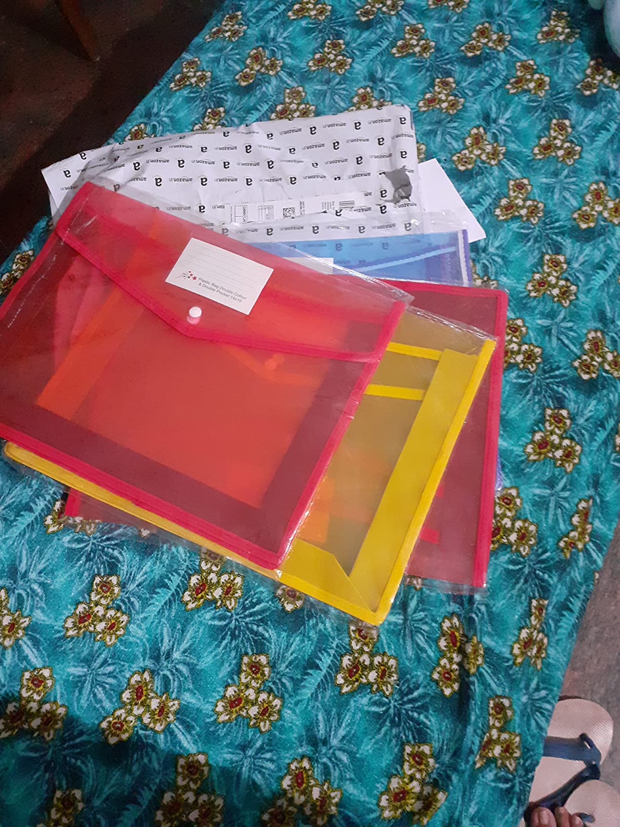 Se Online Multicolour Plastic Documents Organizer Envelope Button ...