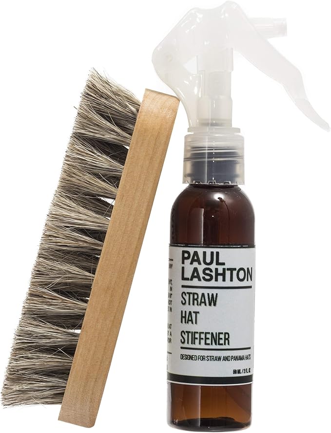 Paul Lashton Premium Hat Stiffener Set with Horsehair Brush for Fedoras ...