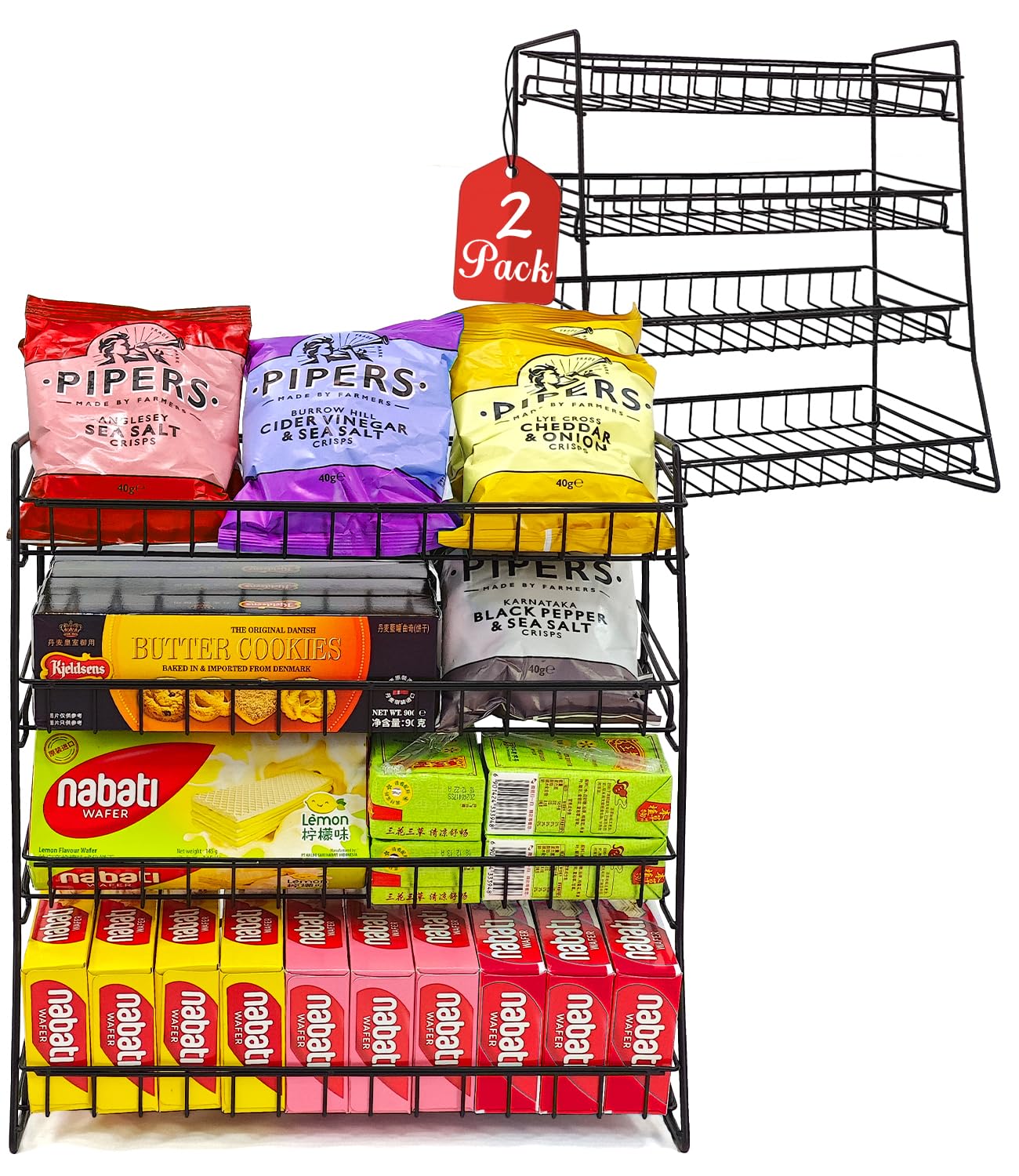 Amazon.com: Candy Display Rack 2 Pack, Candy/Snack Organizer for ...