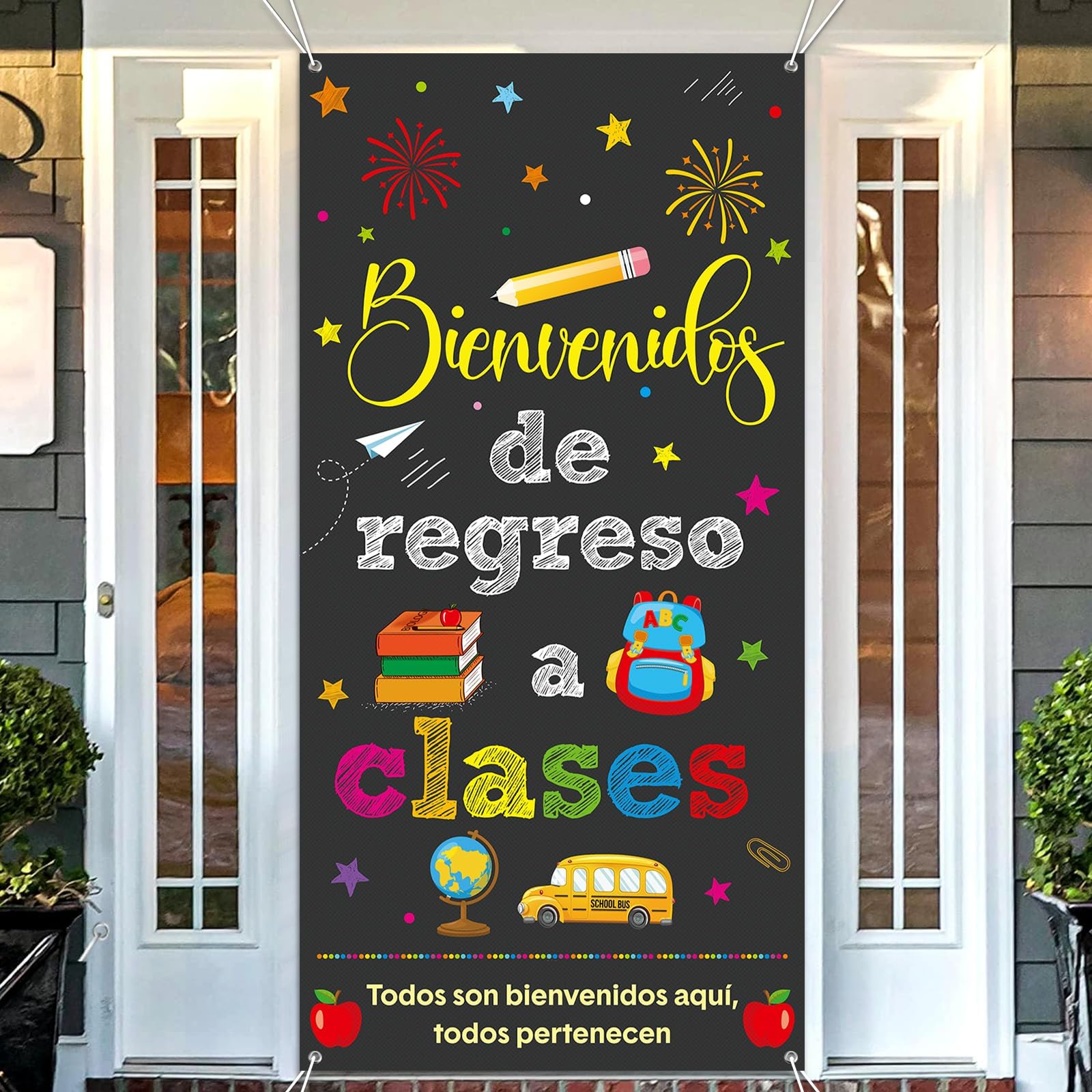 Amazon.com: Bienvenidos Banner en español for Classroom Bienvenidos De ...