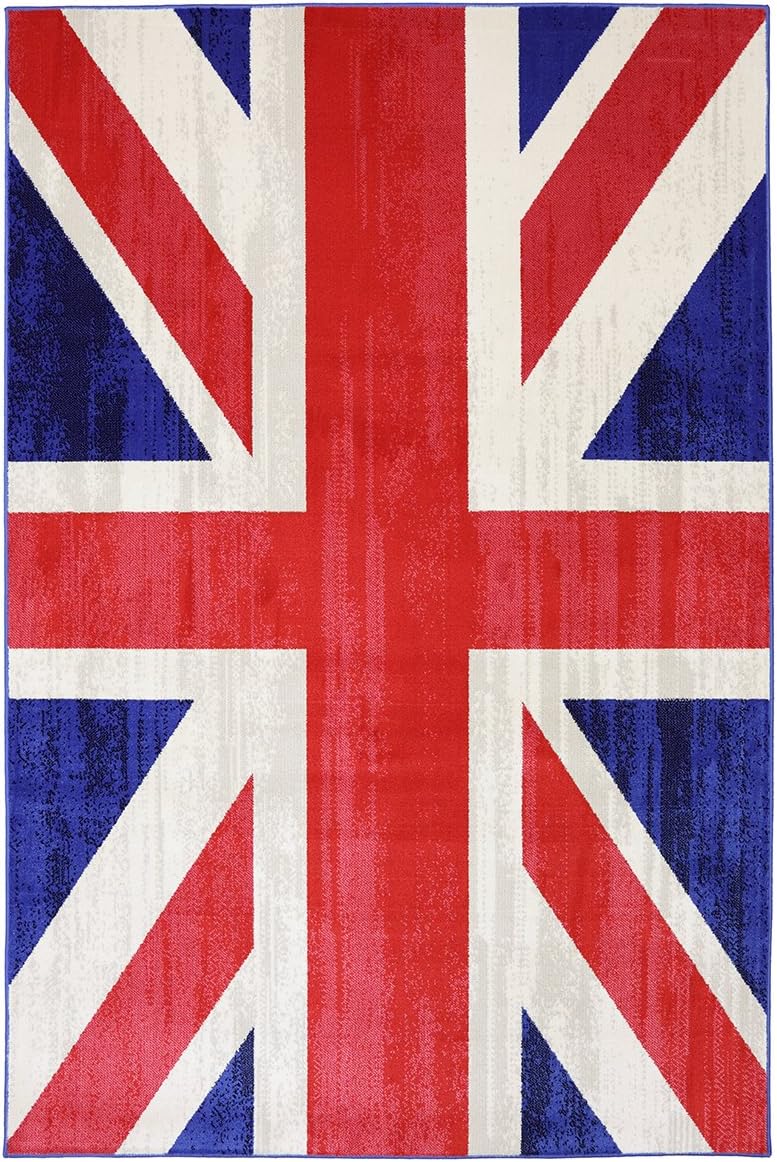 Amazon.com: Mohawk Home Union Jack Jockey Indoor/Outdoor Area Rug, 63 ...