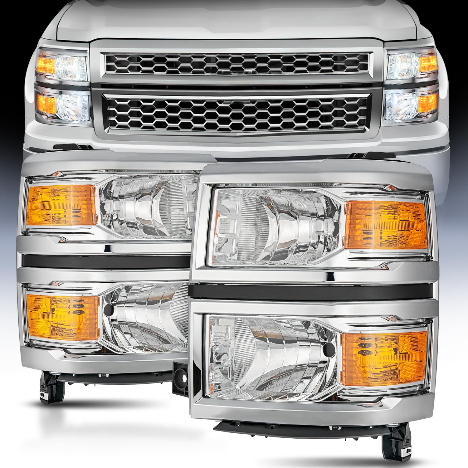 Amazon.com: Nilight Headlight Assembly for 2014 2015 Chevy Silverado ...
