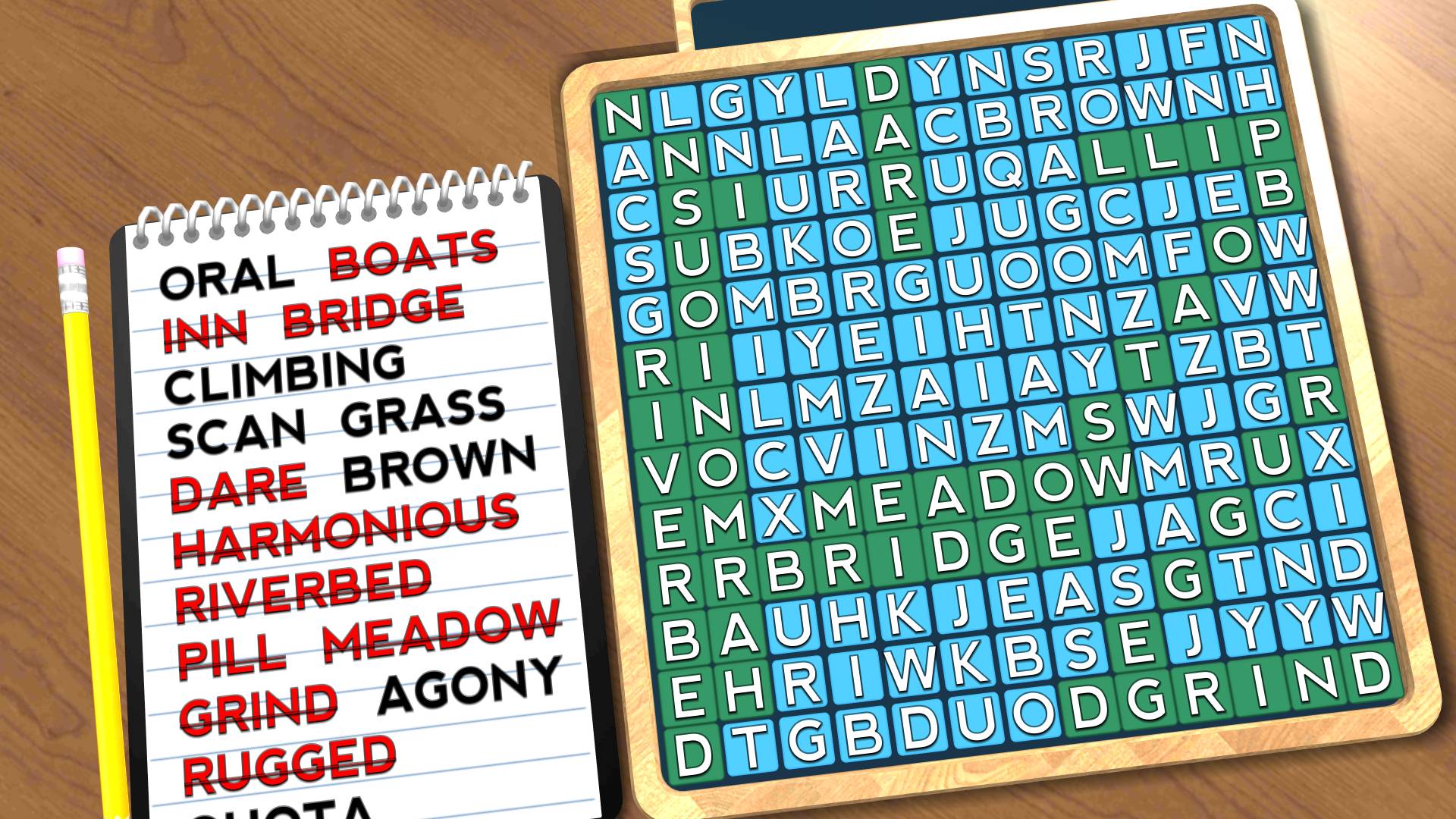 Wordsearch Revealer - Landscapes FireTV - App on Amazon Appstore