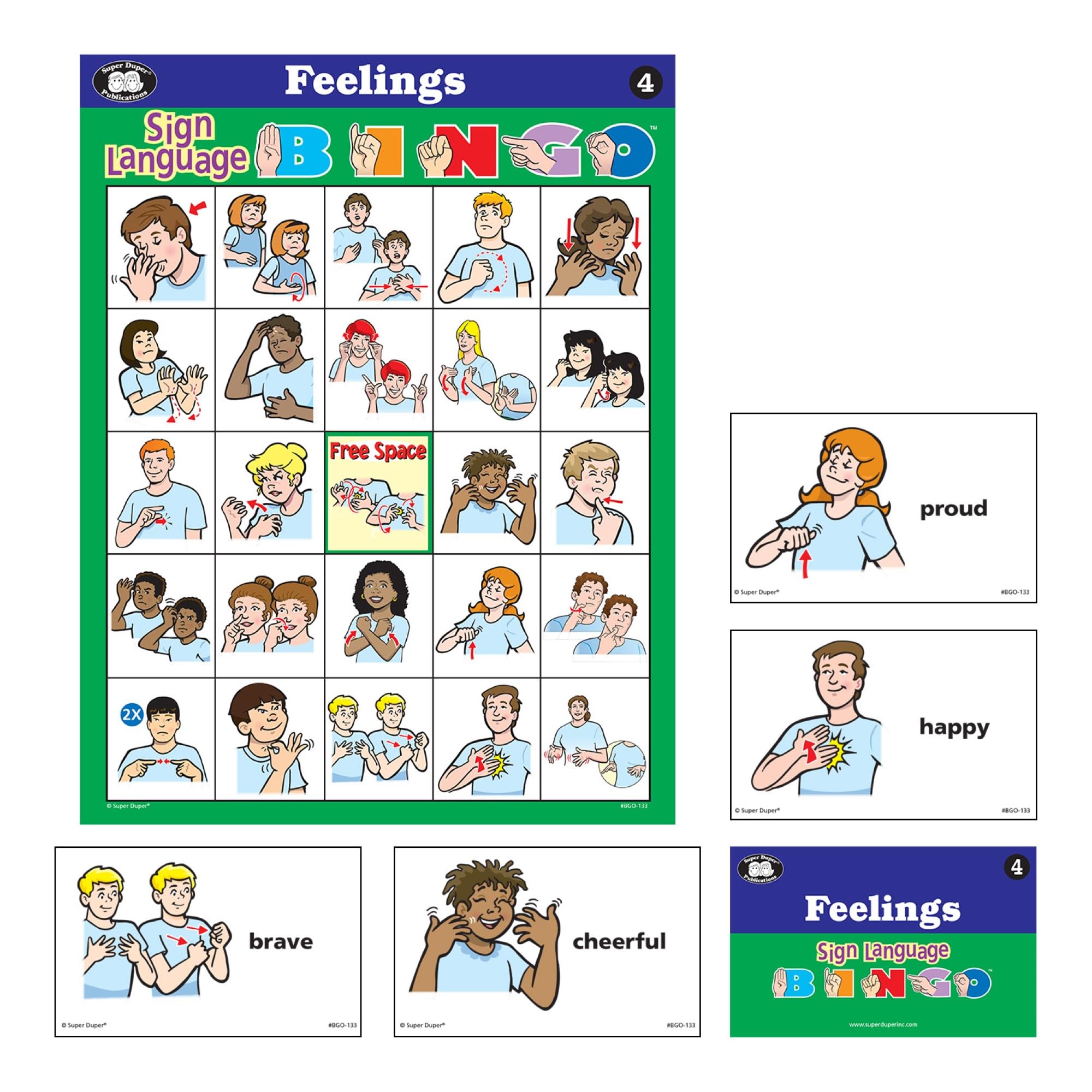 American Sign Language Feelings Sign Language Flashcards ASL Feelings