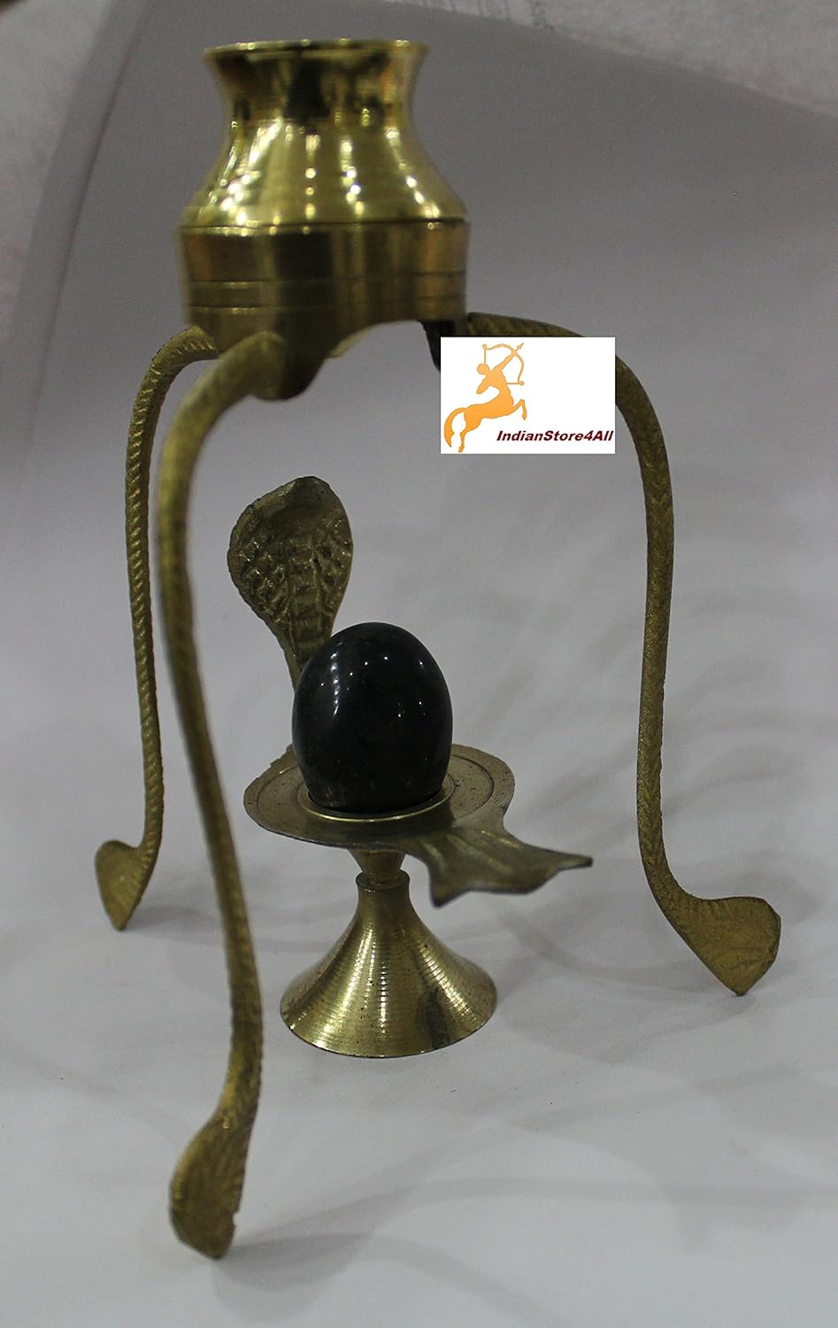 Amazon.com: IndianStore4All Narmadeshwar Shivling with Brass Yoni ...