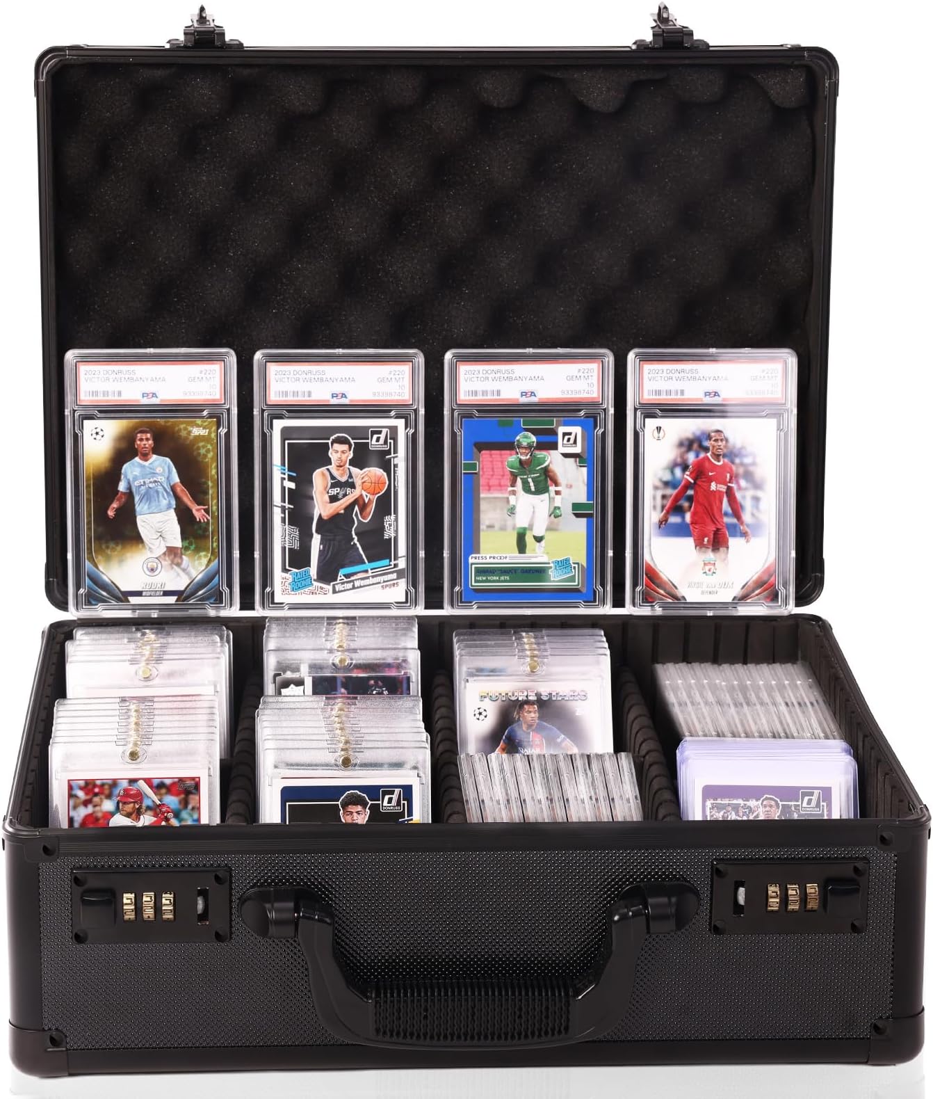 Amazon.com: Graded Card Storage Box 4 Slots,Trading Sports Card Storage ...
