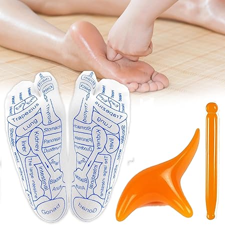 KLIFFOO Reflexology Socks With Trigger Point Massage Tool,Foot Pain Relief and Acupressure ...