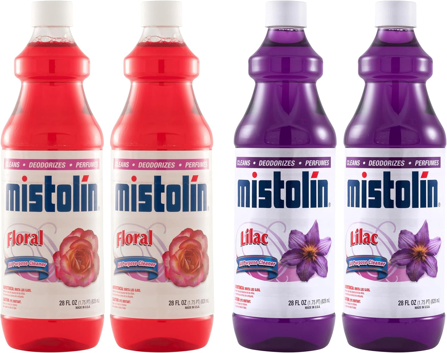 Amazon.com : Mistolin 2 x Lilac 28 fl oz + 2 x Floral 28 fl oz (Pack of ...