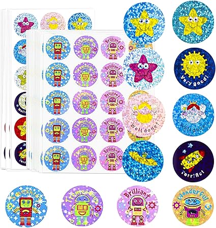 EOAMGO 1140 PCS Teacher Reward Stickers for Children, Well Done ...