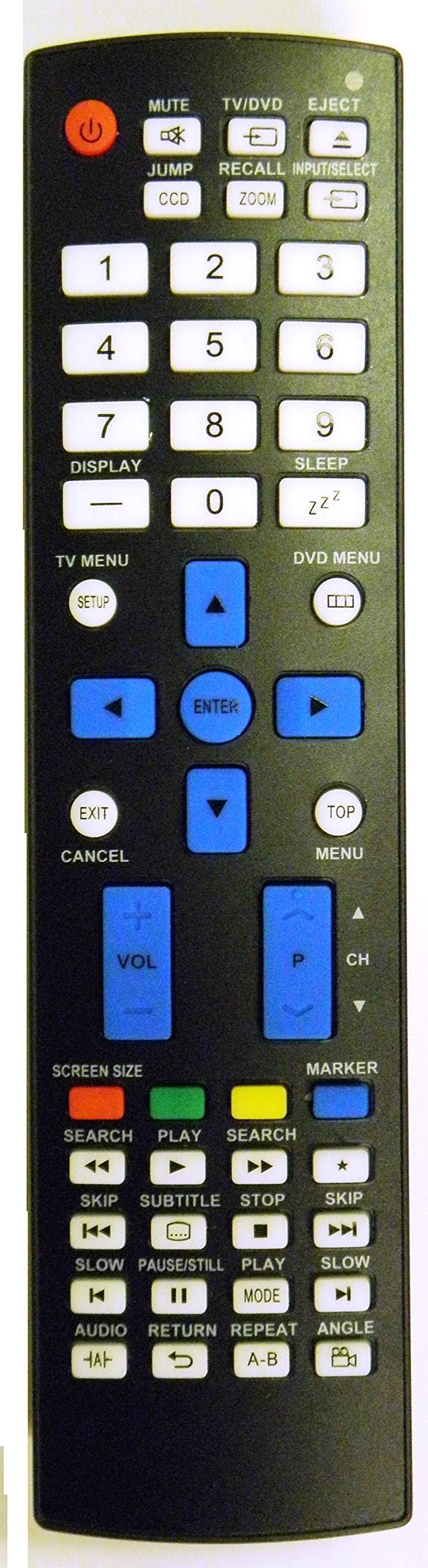 Amazon.com: Replacement Remote for JVC RM-C1221 - TV/DVD Remote ...