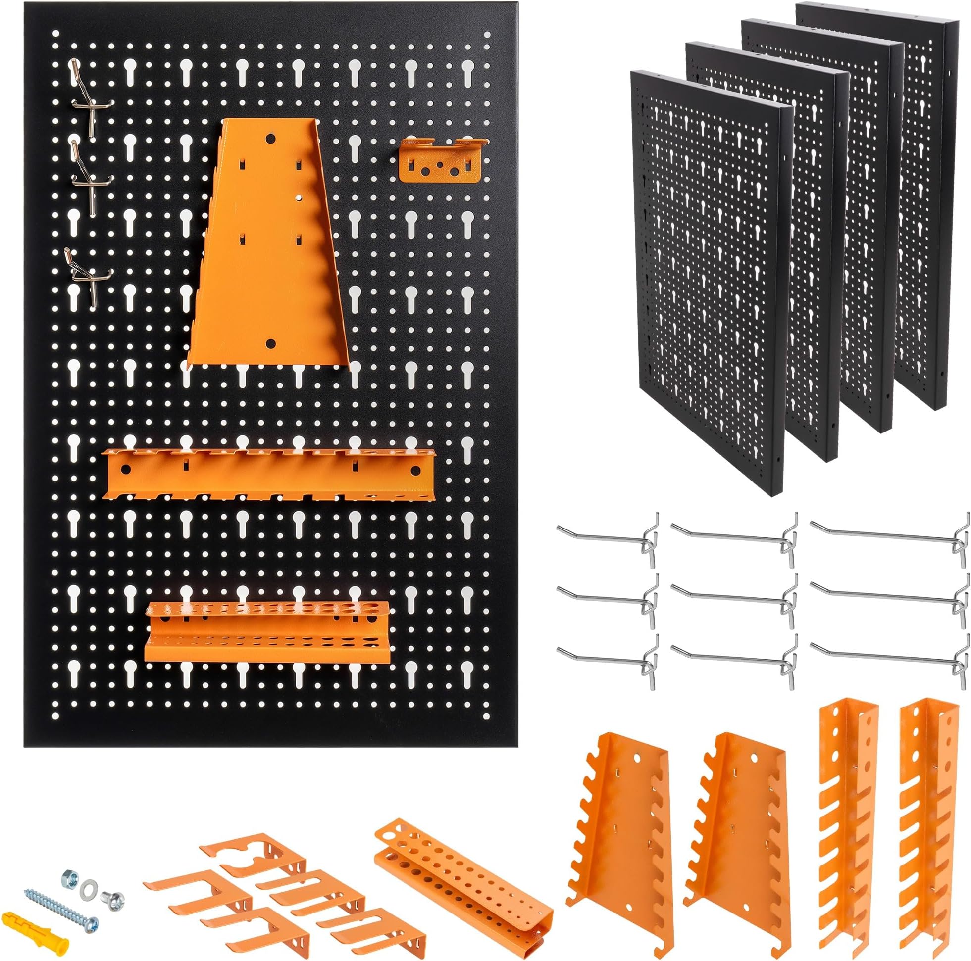 VonHaus Tableau perforé + étagère pour organiser les outils Porte ...