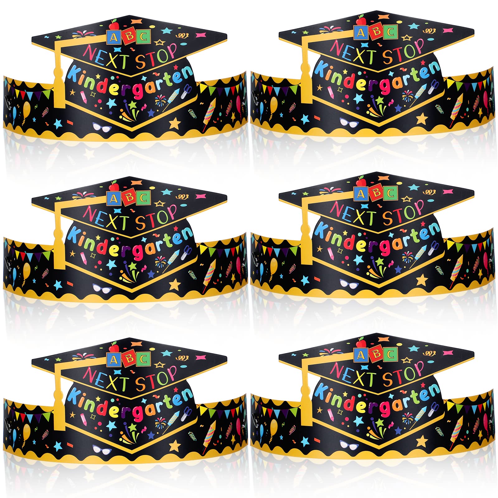 Amazon.com: 60 Pcs Preschool Paper Graduation Crown for Kids Graduation ...