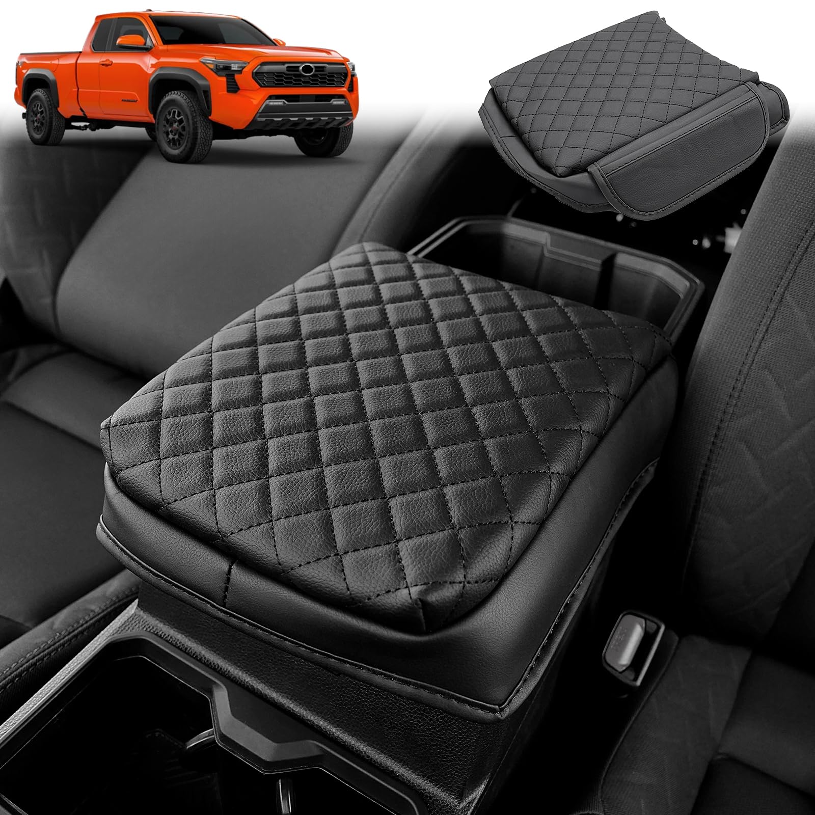Amazon.com: HOUCLEMIC Center Console Armrest Cover for Toyota Tacoma ...