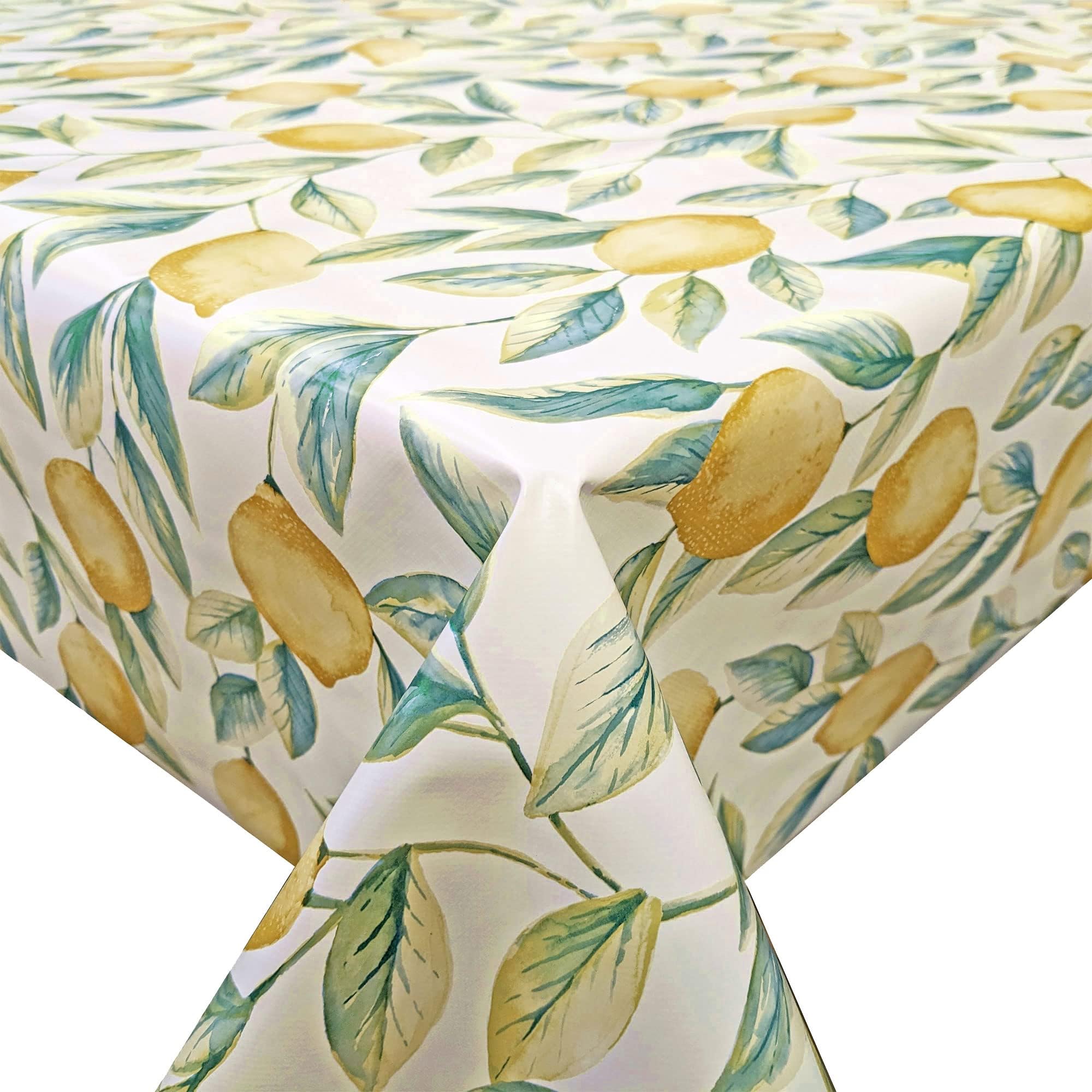 QPC Direct Spring Meadow Multi PVC Oilcloth Table Cover Vinyl ...