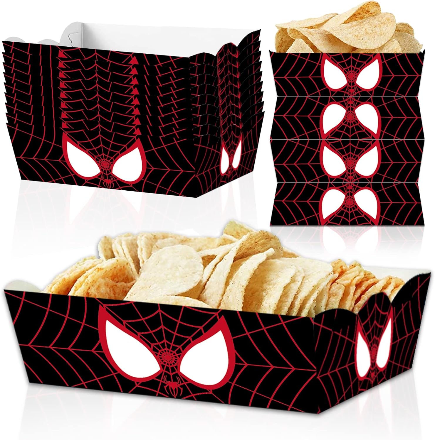 Amazon.com: 40 PCS Spider Birthday Party Favors Miles Morales Paper ...