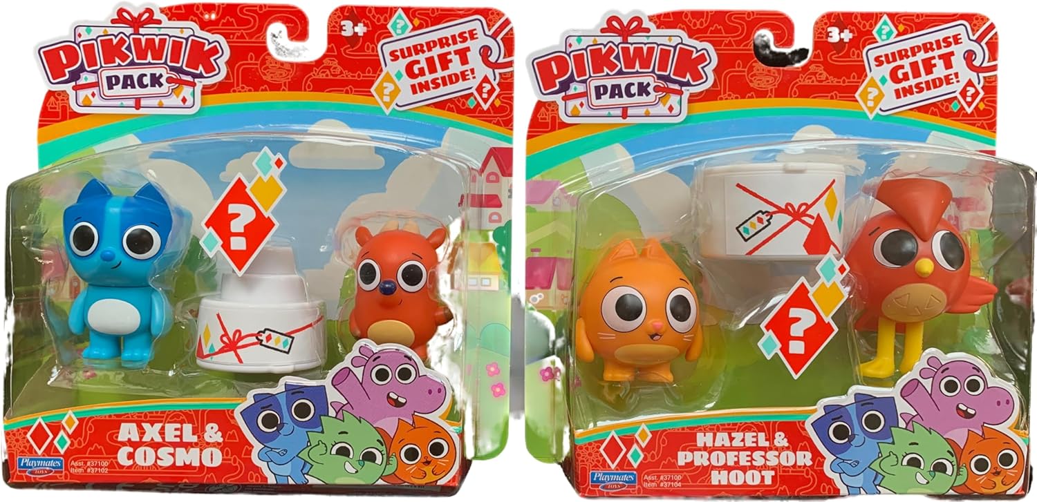 Amazon.com: Pikwik Pack Axel with Cosmo and Hazel with Professor Hoot ...