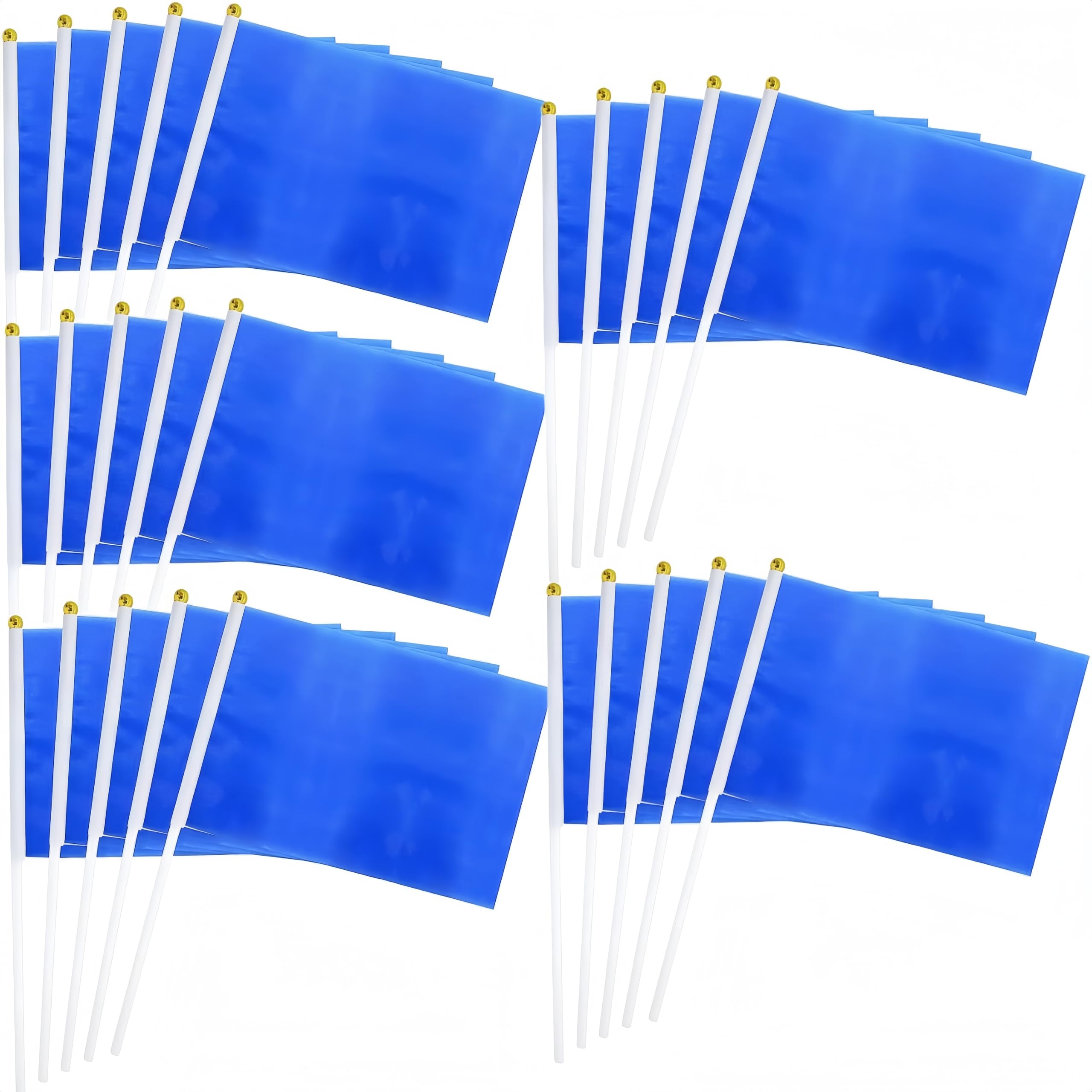 Amazon.com: 50 Pack Small Mini Flags On Stick DIY Hand Waving Flags and ...
