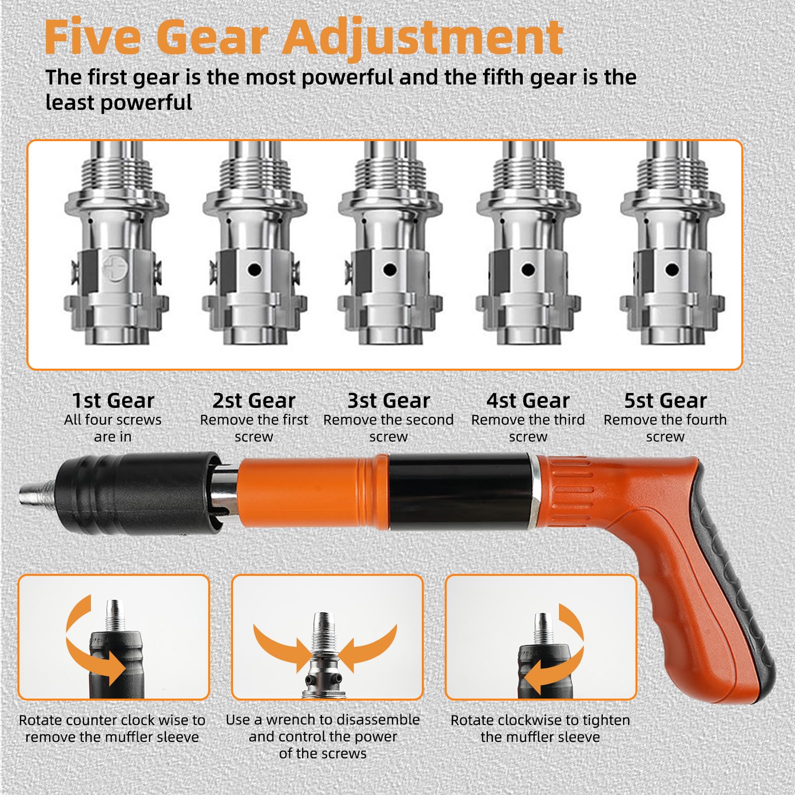 Snapklik.com : Manual Mini Steel Nail Gun 5 Gears Power Adjustable Mini ...