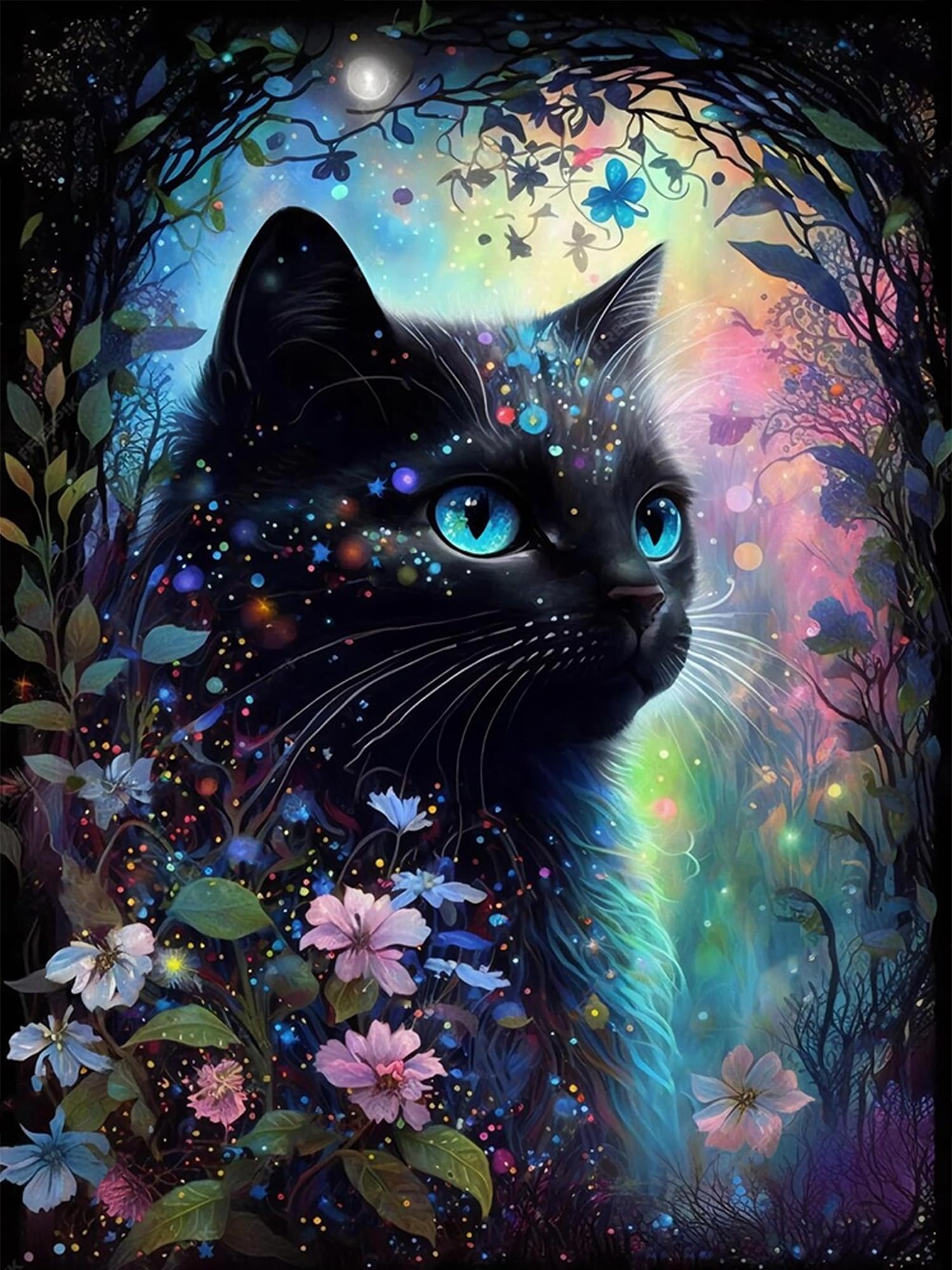 Amazon.com: mrpwnle Diamond Art Kit for Adults, 5D Cat Diamond Art Kit ...