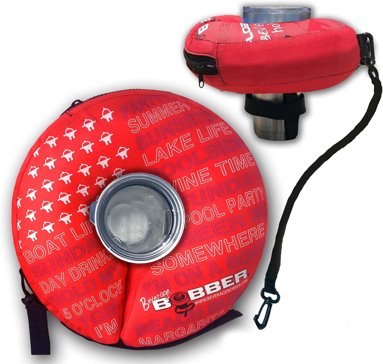 Amazon.com: Human Bobber Inflatable Floating Drink Holder for Pool ...