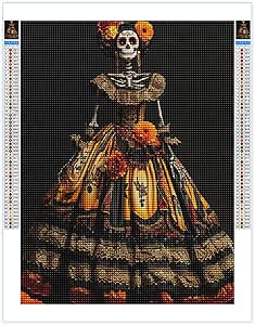 Amazon.com: Mysterious Gown Ghostface Diamond Painting Kits for Adults ...