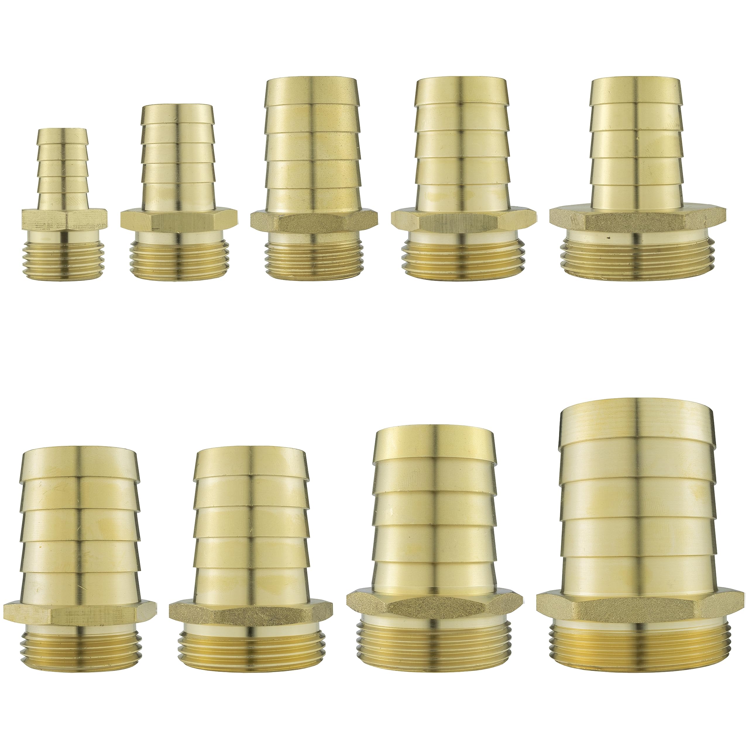 Solid Brass Pipe hosetails to Male bsp Thread for Pumps,Filters Water ...