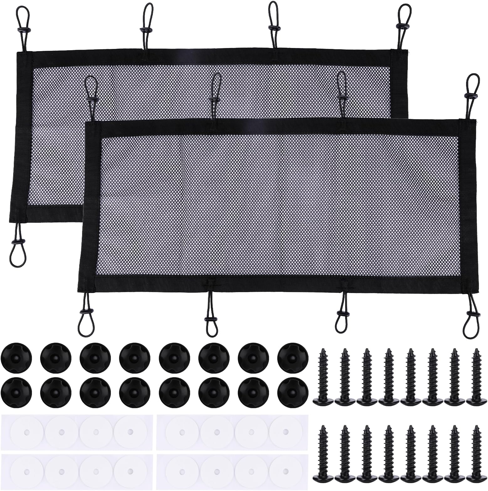 2Pack Under Desk Cable Management Kit - 70x30CM Flexible Mesh Tray for ...