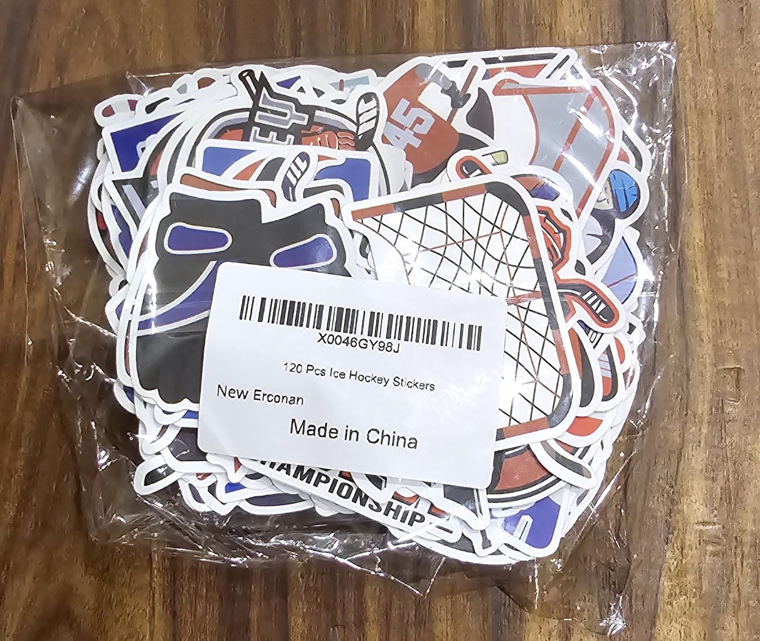 Amazon.com: Aolamegs 120 Pcs Ice Hockey Stickers, Funny Hockey Theme ...