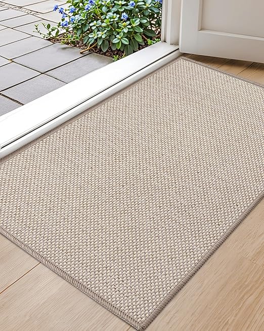 Color&Geometry Small Thin Door Mats Indoor 17"x29"- Anti Slip, Low ...