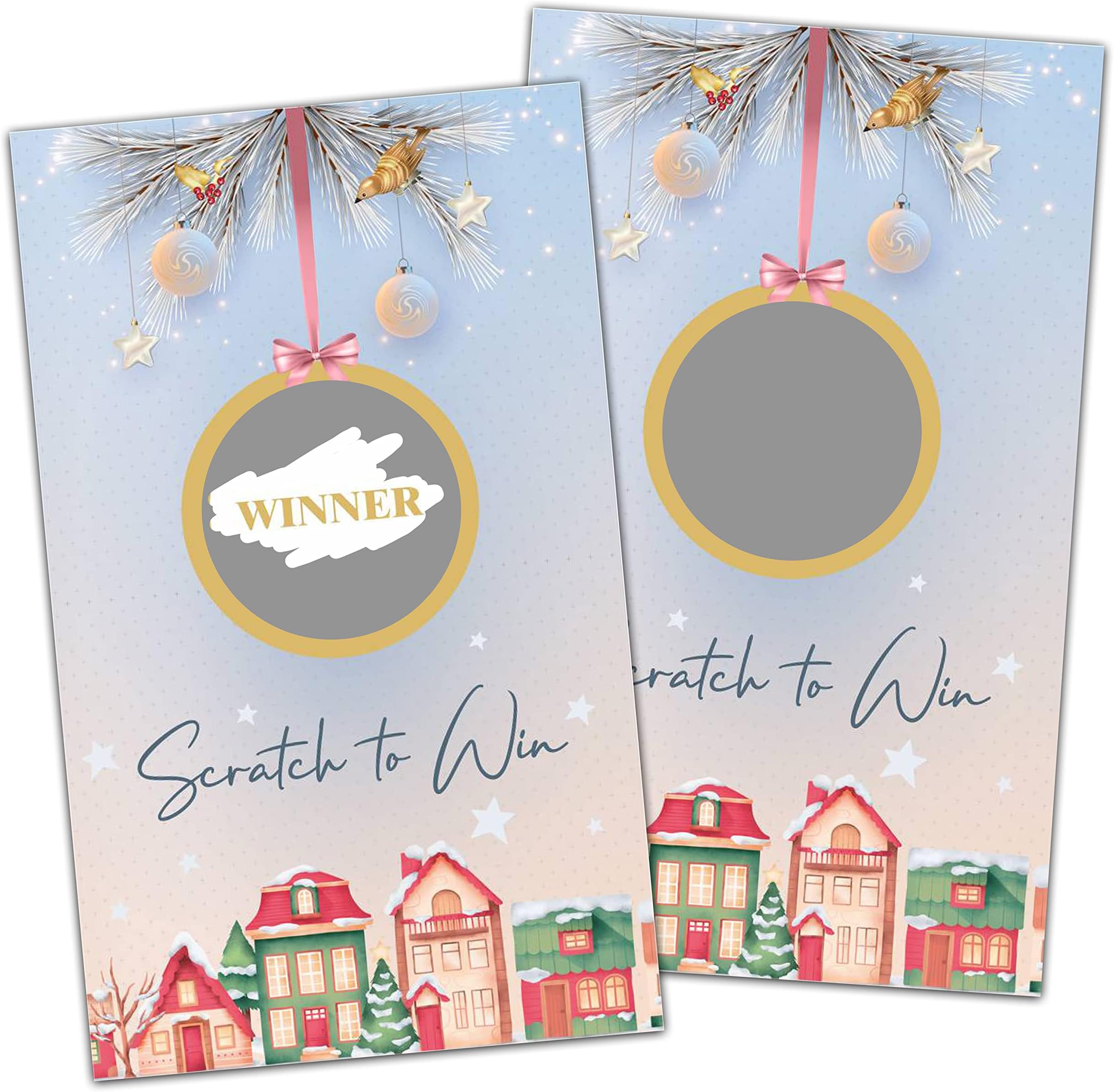 Amazon.com: Christmas Scratch Off Game Cards, Scratch Off Stickers ...