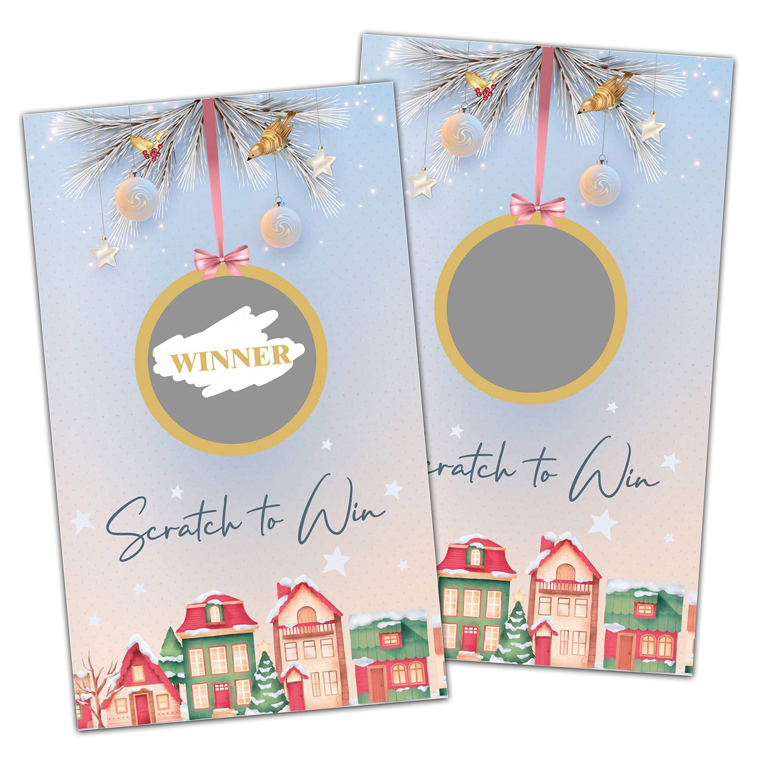 Amazon.com: Christmas Scratch Off Game Cards, Scratch Off Stickers ...