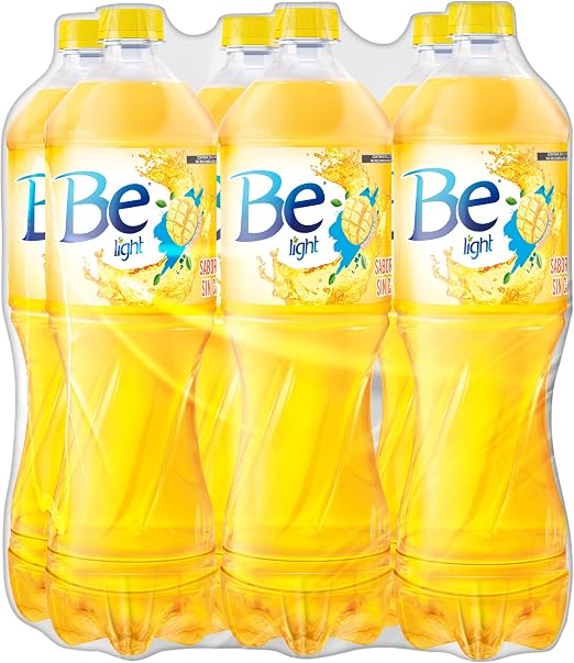 Be Light, Agua Embotellada Saborizada, Sabor Mango, Contiene 6 Botellas ...
