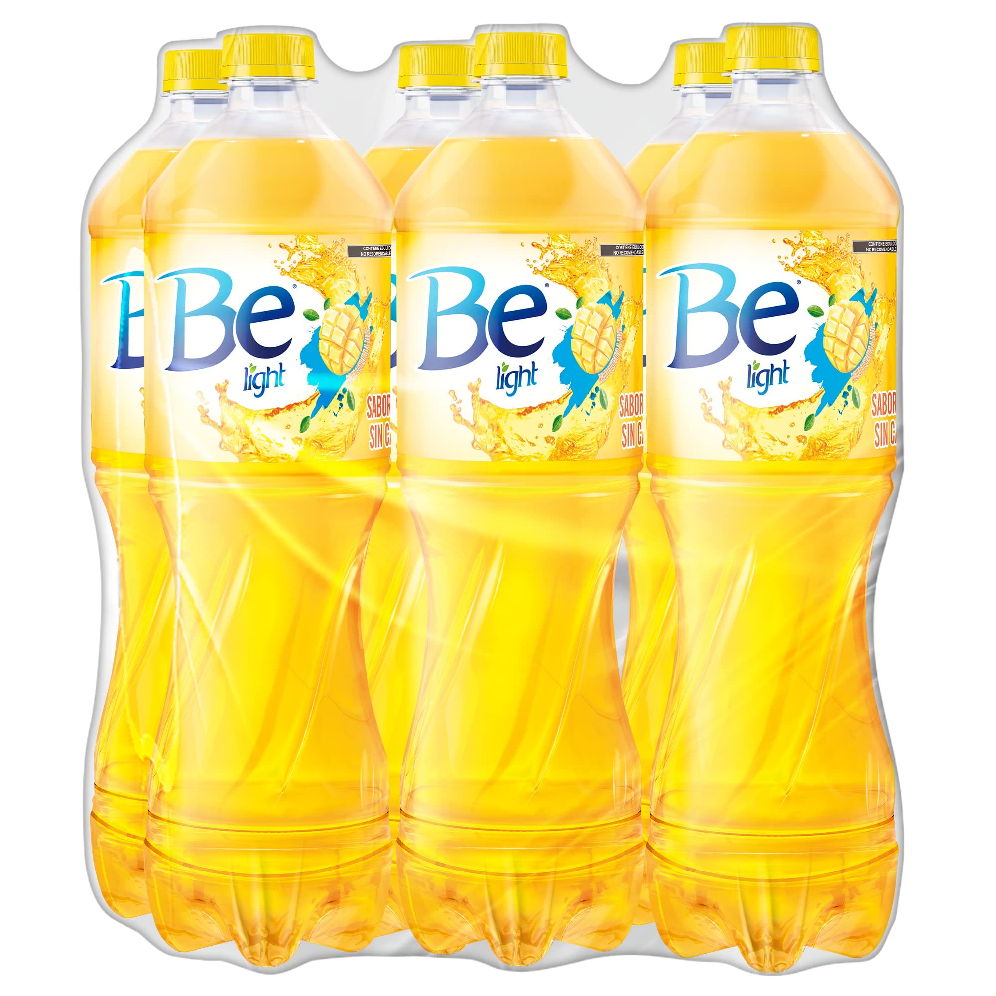 Be Light, Agua Embotellada Saborizada, Sabor Mango, Contiene 6 Botellas ...