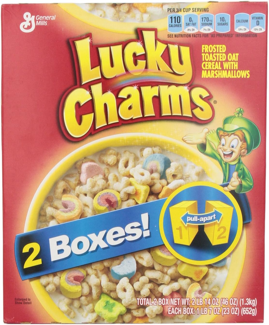 Lucky Charms Frosted Toasted Oat Cereal with Marshmallows 1.3 kg ...