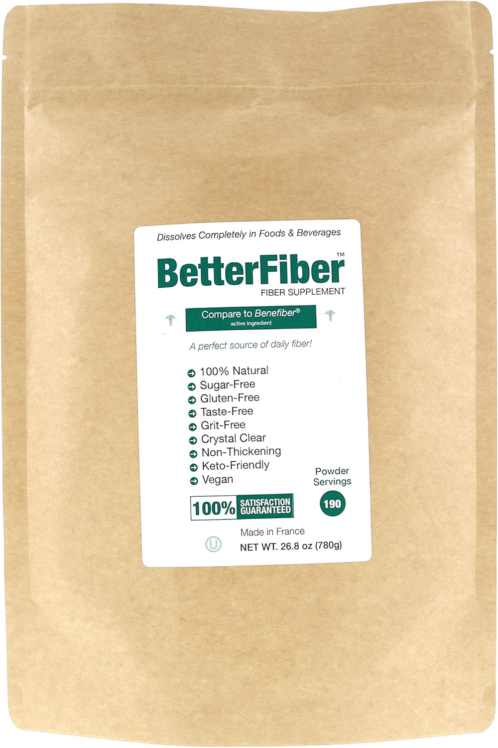 Amazon.com: BetterFiber - Prebiotic Fiber Supplement [100% Generic ...