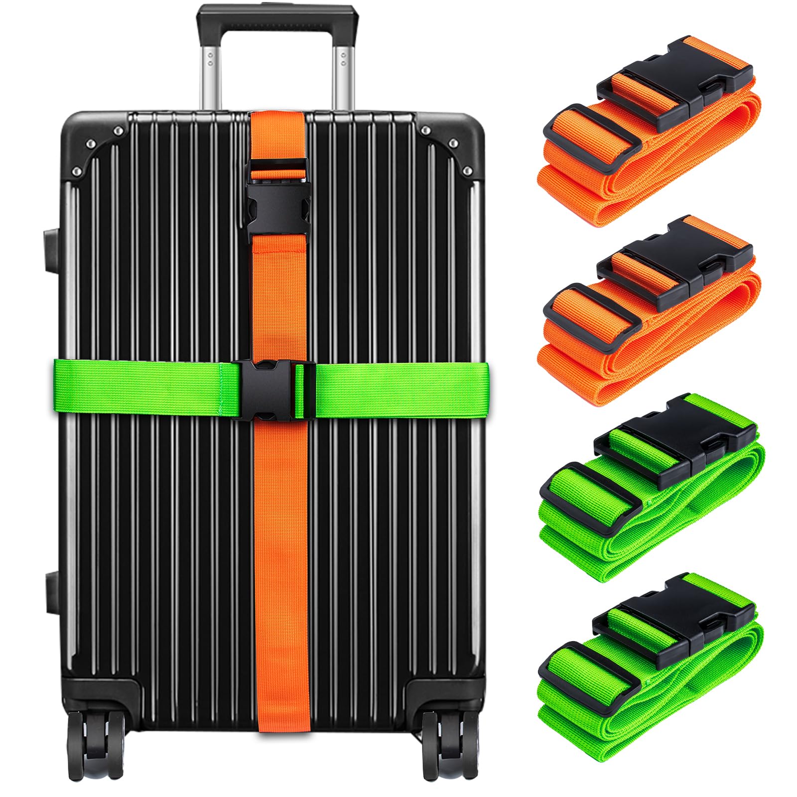 Amazon.com: Collwait Luggage Straps for Suitcases TSA Approved, Travel ...