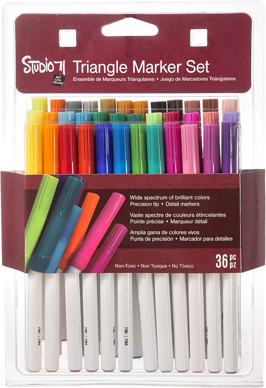 Amazon.com: Darice Studio 71 Triangle Markers: 36 Pack
